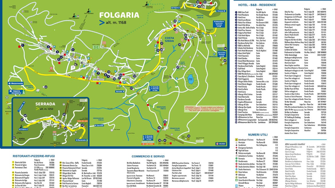 Street Map - Azienda per il turismo Alpe Cimbra Folgaria Lavarone ...